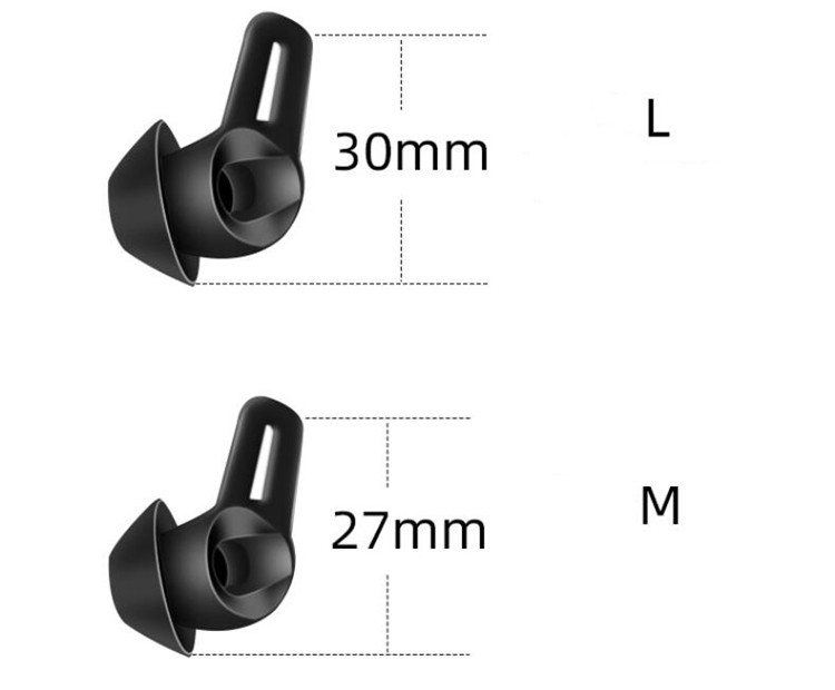 Silicone Ear Tips Huawei Freelace pro Wire Earphones Ear Buds Sleeves ...