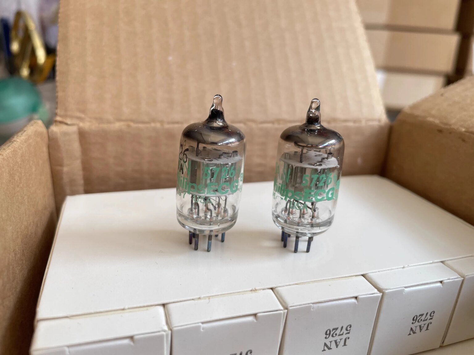 Philips JAN 5726 Electronic Tubes Upgraded to 6H2 Seven Pin Rectifier ...